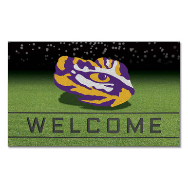 LSU Tigers Rubber Door Mat - 18in. x 30in. | Sports Fans Merchandise