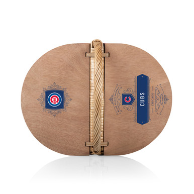 Chicago Cubs Country Picnic Basket (Red & White Gingham Pattern ...