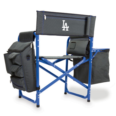 Los Angeles Dodgers Fusion Camping Chair (Dark Gray with Blue Accents ...