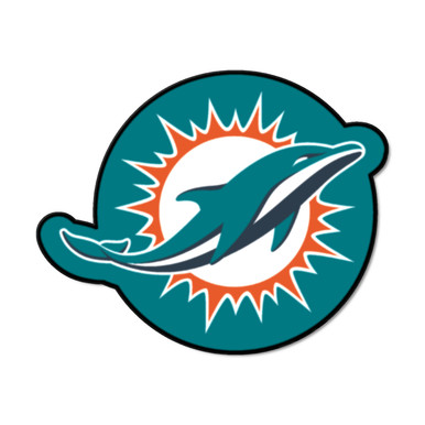 Miami Dolphins Mascot Mat Dolphin Primary Logo Aqua | Sports Fans ...