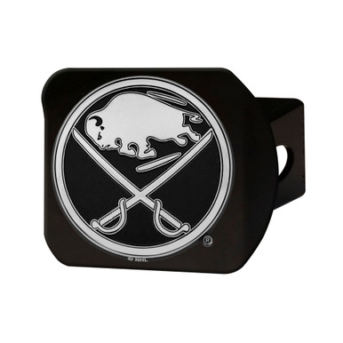NHL - Buffalo Sabres Hitch Cover - Chrome on Black 3.4"x4" | Sports ...