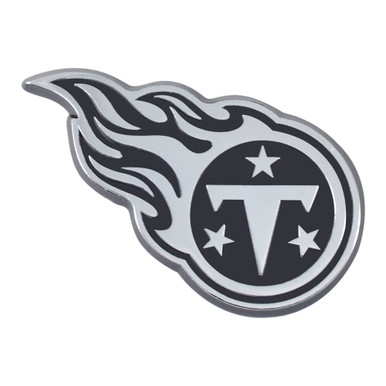 Tennessee Titans 3D Chrome Metal Emblem Flaming T Primary Logo | Sports ...