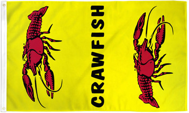 Crawfish (Vertical) Flag 3x5ft Poly | Sports Fans Merchandise