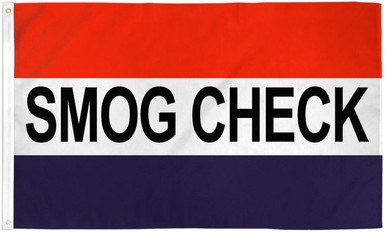 Smog Check Flag 3x5ft Poly | Sports Fans Merchandise