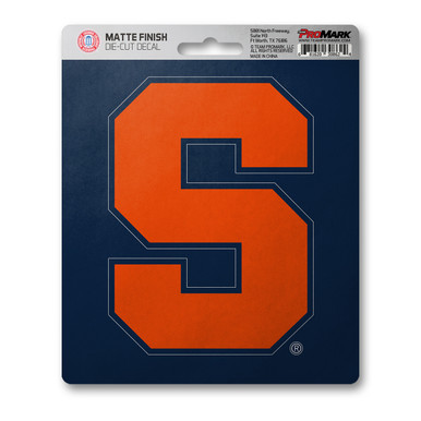 Syracuse University Matte Decal 5 x 6.25 - "Block S 'Syracuse'" Logo ...