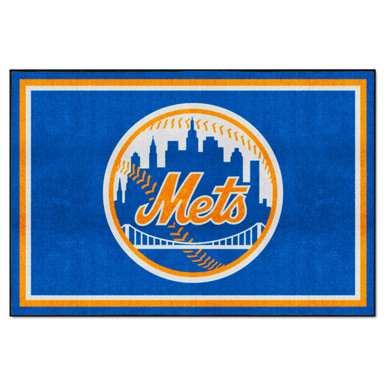 New York Mets 5ft. x 8 ft. Plush Area Rug | Sports Fans Merchandise