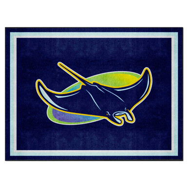 Tampa Bay Rays 8ft. x 10 ft. Plush Area Rug | Sports Fans Merchandise