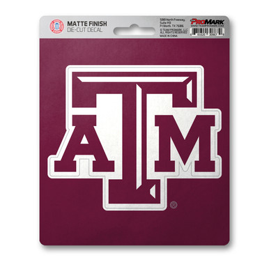 Texas A&M University Matte Decal 5 x 6.25 - "ATM" Logo | Sports Fans ...