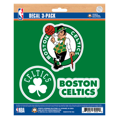 Boston Celtics 3 Piece Decal Sticker Set3 Various Logos / Wordmark ...