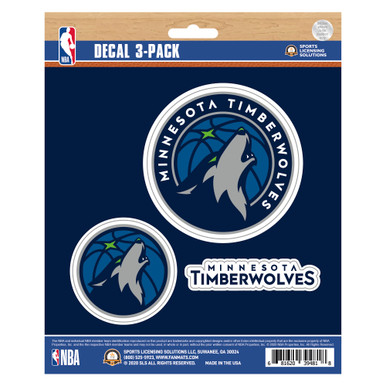 Minnesota Timberwolves 3 Piece Decal Sticker Set3 Various Logos ...