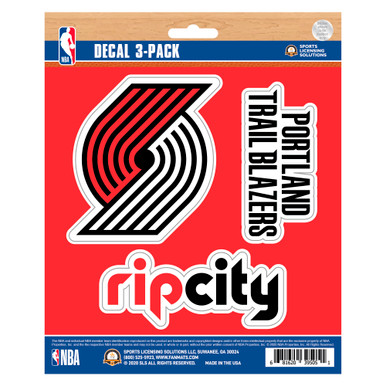 Portland Trail Blazers 3 Piece Decal Sticker Set3 Various Logos ...