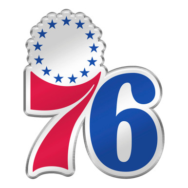 Philadelphia 76ers Heavy Duty Aluminum Embossed Color Emblem 76 Primary ...