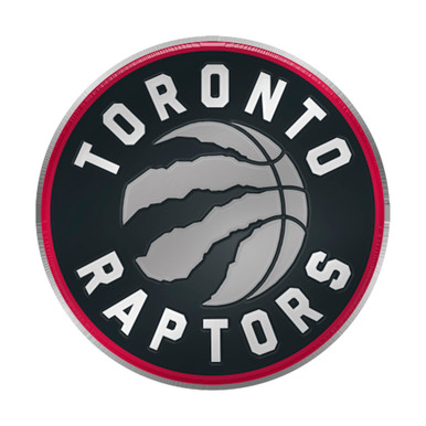 Toronto Raptors Heavy Duty Aluminum Embossed Color Emblem Clawed ...