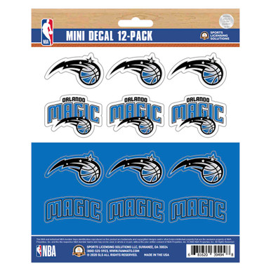 Orlando Magic 12 Count Mini Decal Sticker Pack 12 Various Logos ...