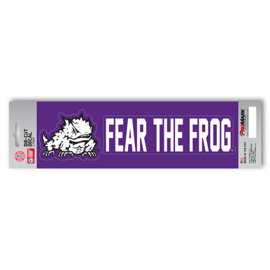 TCU Horned Frogs 2 Piece Team Slogan Decal Sticker Set | Sports Fans ...