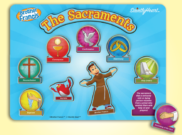 The Seven Sacraments Chunky Wood Puzzle