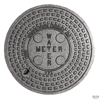 PRECAST #1ACCI ROUND CAST IRON WATER LID - Standard Plumbing ...