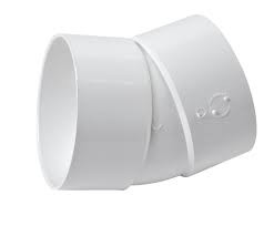 4" PVC/DWV 22-1/2-DEGREE ELBOW