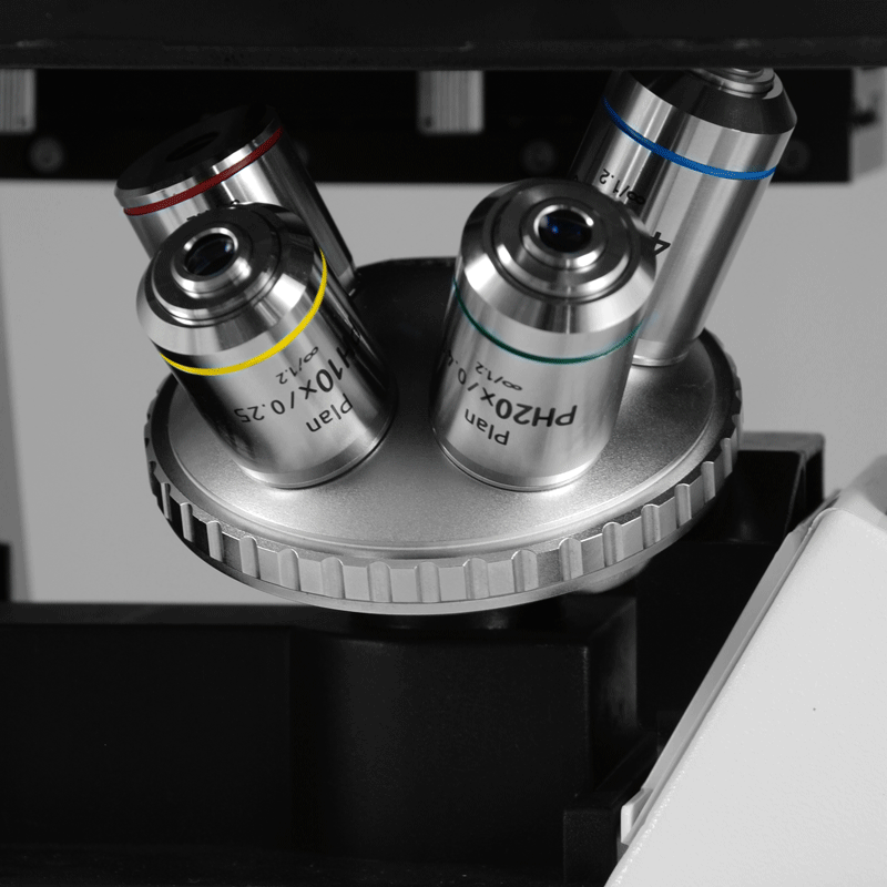 40X-400X Inverted Biological Compound Laboratory Microscope, Trinocular ...