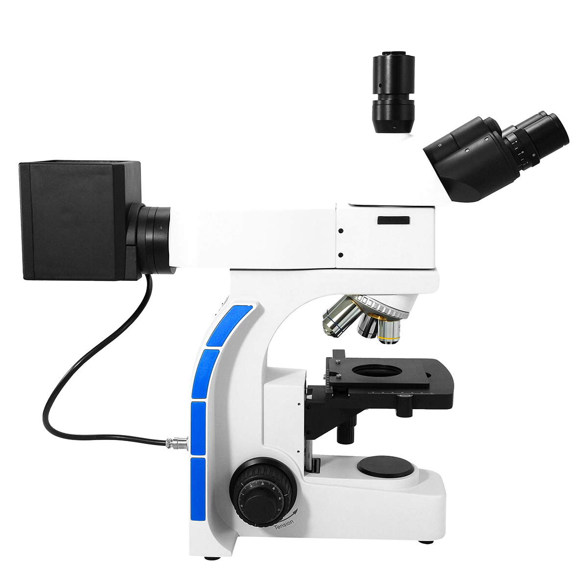 100X-800X Metallurgical Microscope, Trinocular, Halogen Light, Bright ...