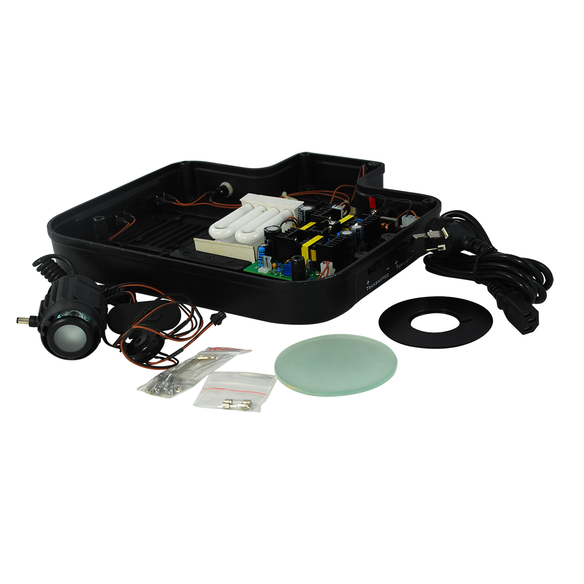 Top Halogen Light + Bottom Fluorescent Illumination Base Attachments ...