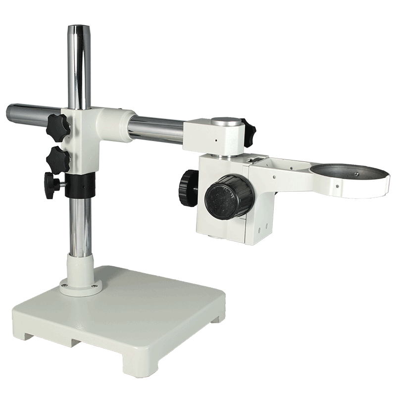 Heavy Duty Microscope Single Arm Boom Stand, 76mm Focusing Rack, 390mm ...