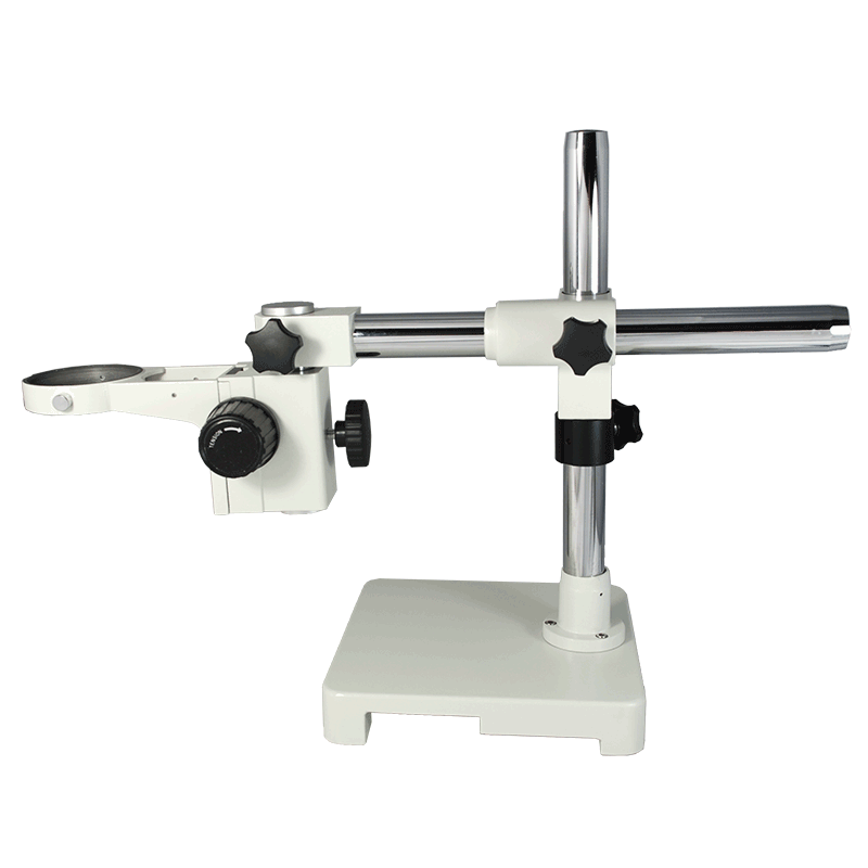 Heavy Duty Microscope Single Arm Boom Stand, 76mm Focusing Rack, 390mm ...