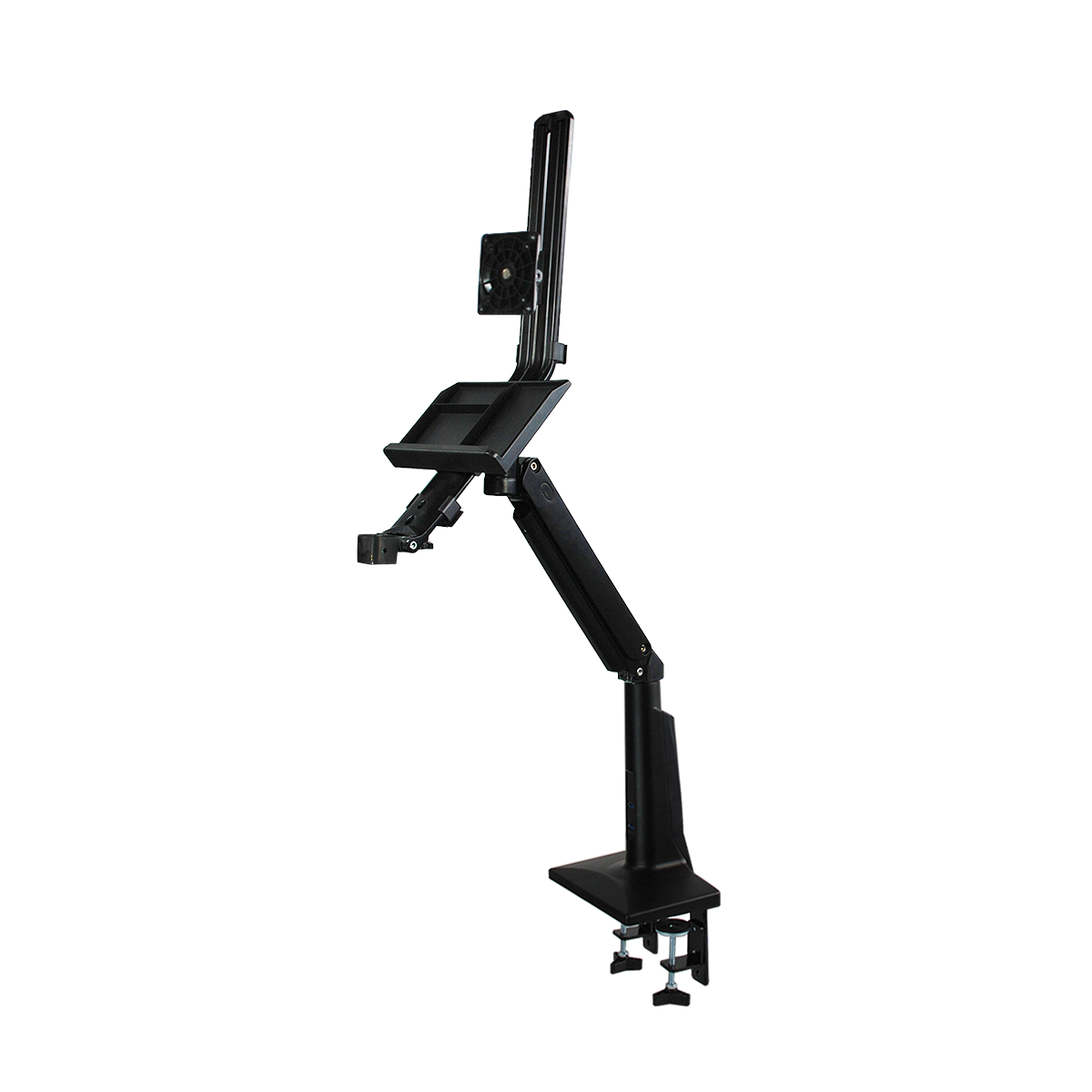 Pneumatic Articulating Arm Clamp Stand for Stereo Microscopes + Monitor ...