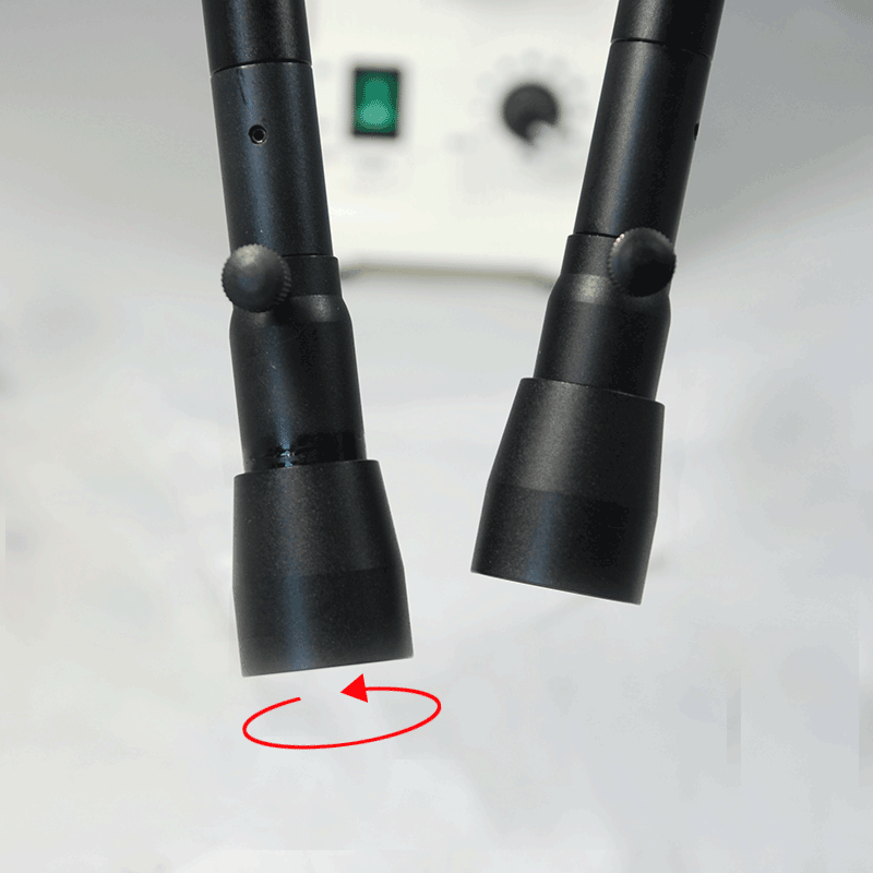 Dual Gooseneck Light Guide Cables for Microscope Fiber Optic ...