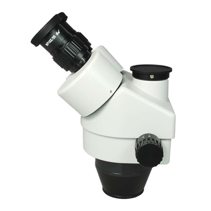 7-45X Zoom Stereo Microscope Head, Trinocular, Field of View 20mm ...