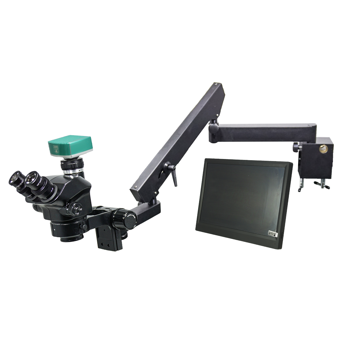 2.0 Megapixels 7-50X CMOS Flexible Arm ESD Safe Fluorescence Light ...