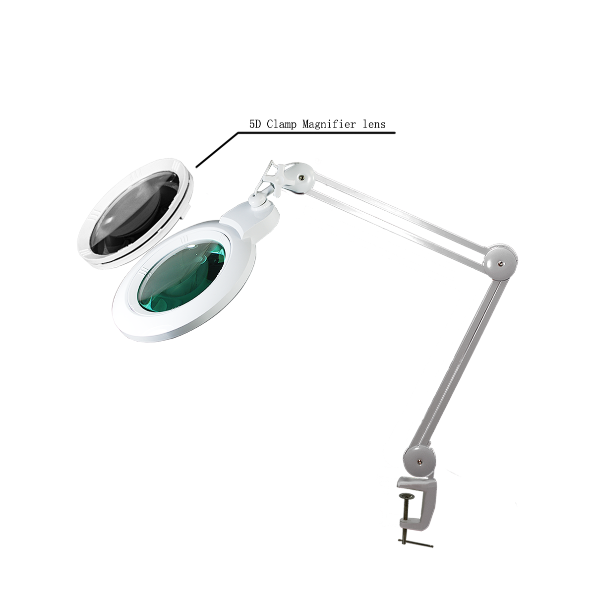 Flexible Arm SMD LED Adjustable LED Clamp Magnifying Lamp MG16304310 ...