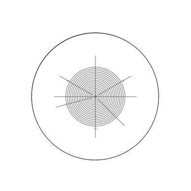 Concentric Circles Reticle RT20112112 | View Solutions Microscope Store