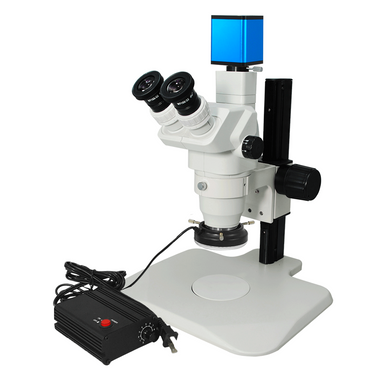 2.0 Megapixels CMOS LED Light Track Stand Trinocular Zoom Stereo ...