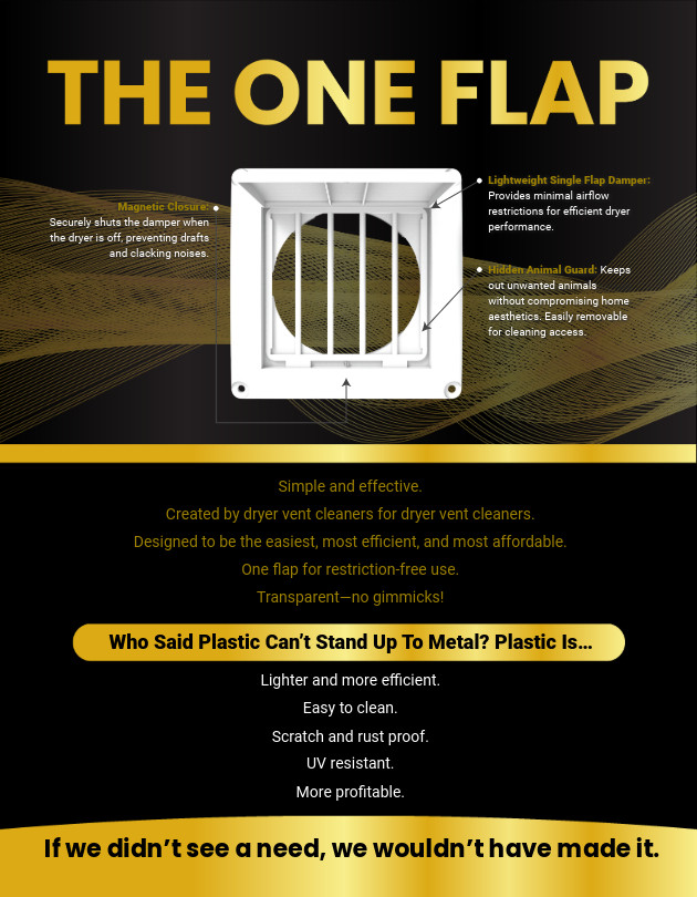 The One Flap™: The Ultimate Plastic Dryer Vent Cover