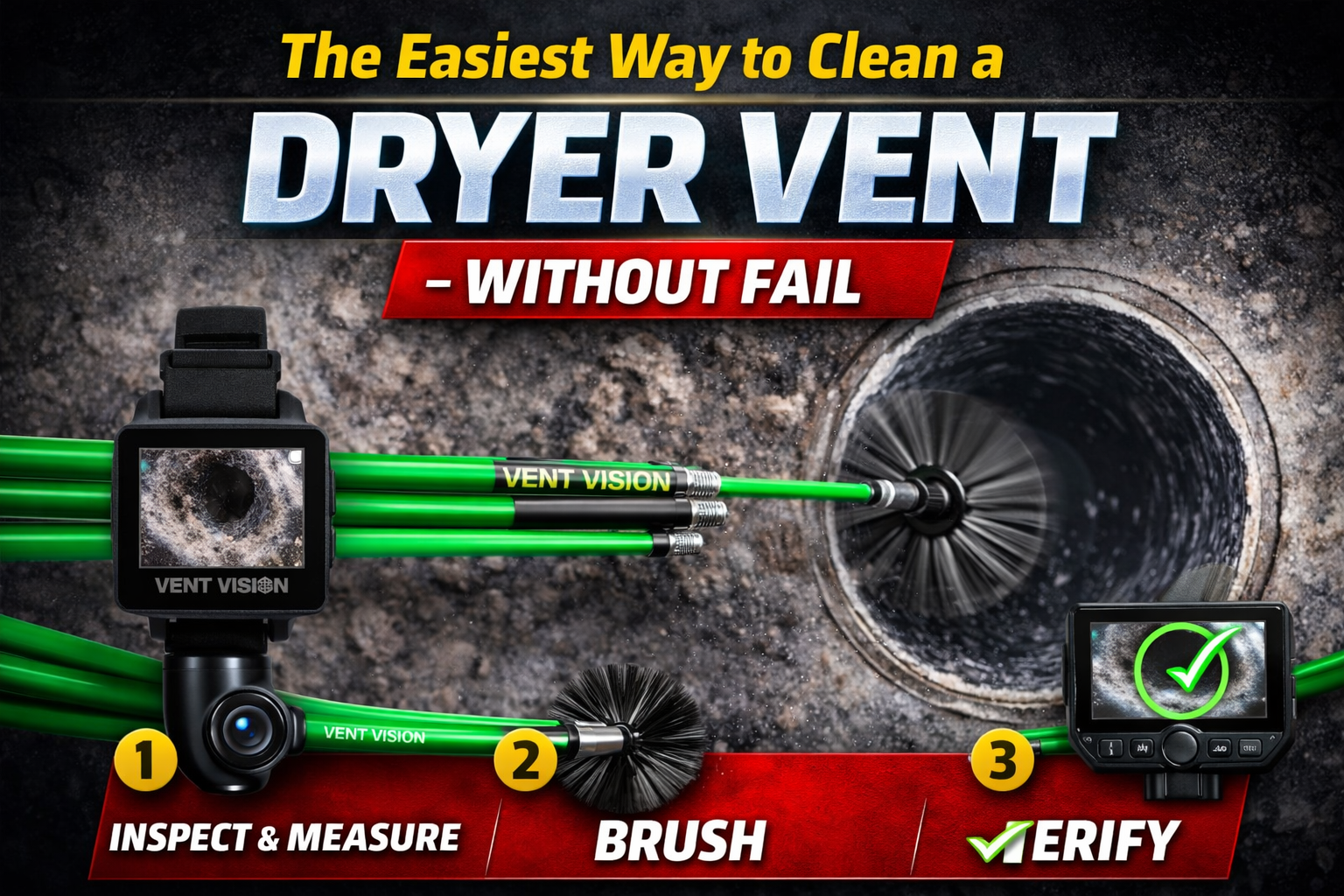 The Easiest Way to Clean a Dryer Vent — Without Fail (rod and brush ...