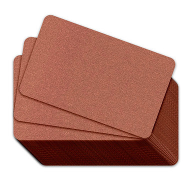 Metallic Copper Blank Plastic Cards | 30 mil | CR80