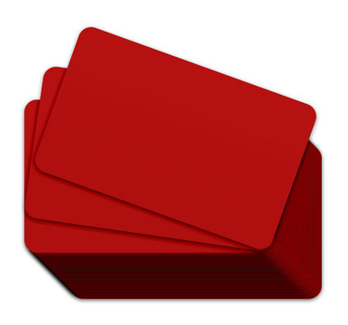 Red Blank Plastic Cards | 30 mil | CR80
