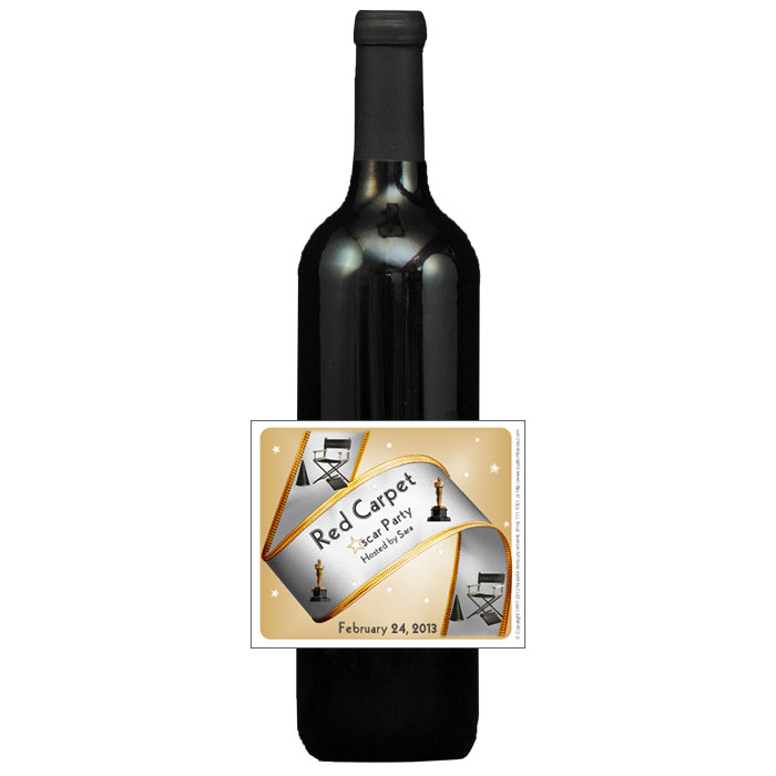 Oscar Party Label | Favorite Announcements®