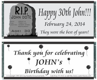 RIP Birthday Wrappers | Favorite Announcements®