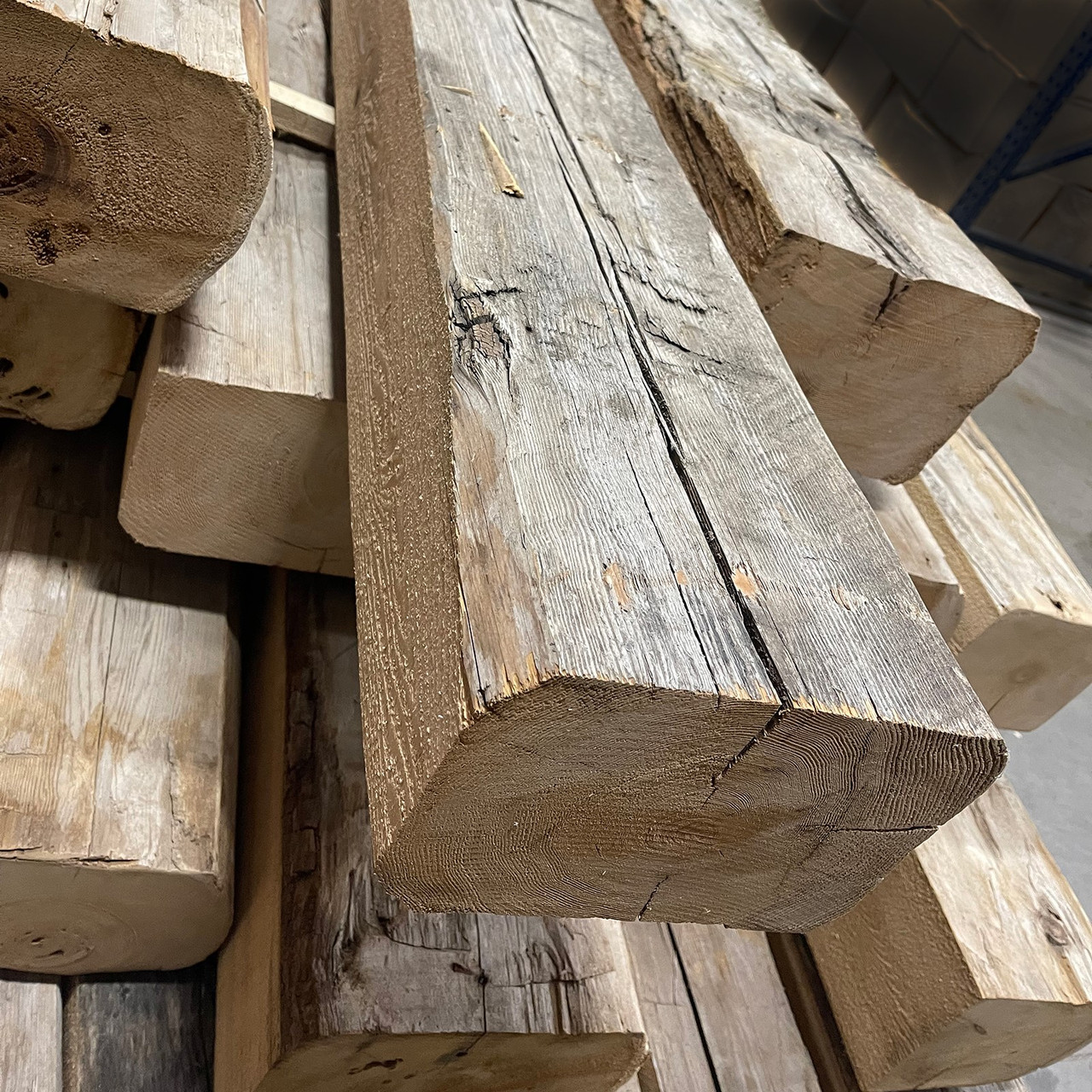 48" Hand Hewn Log Cabin Mantel
