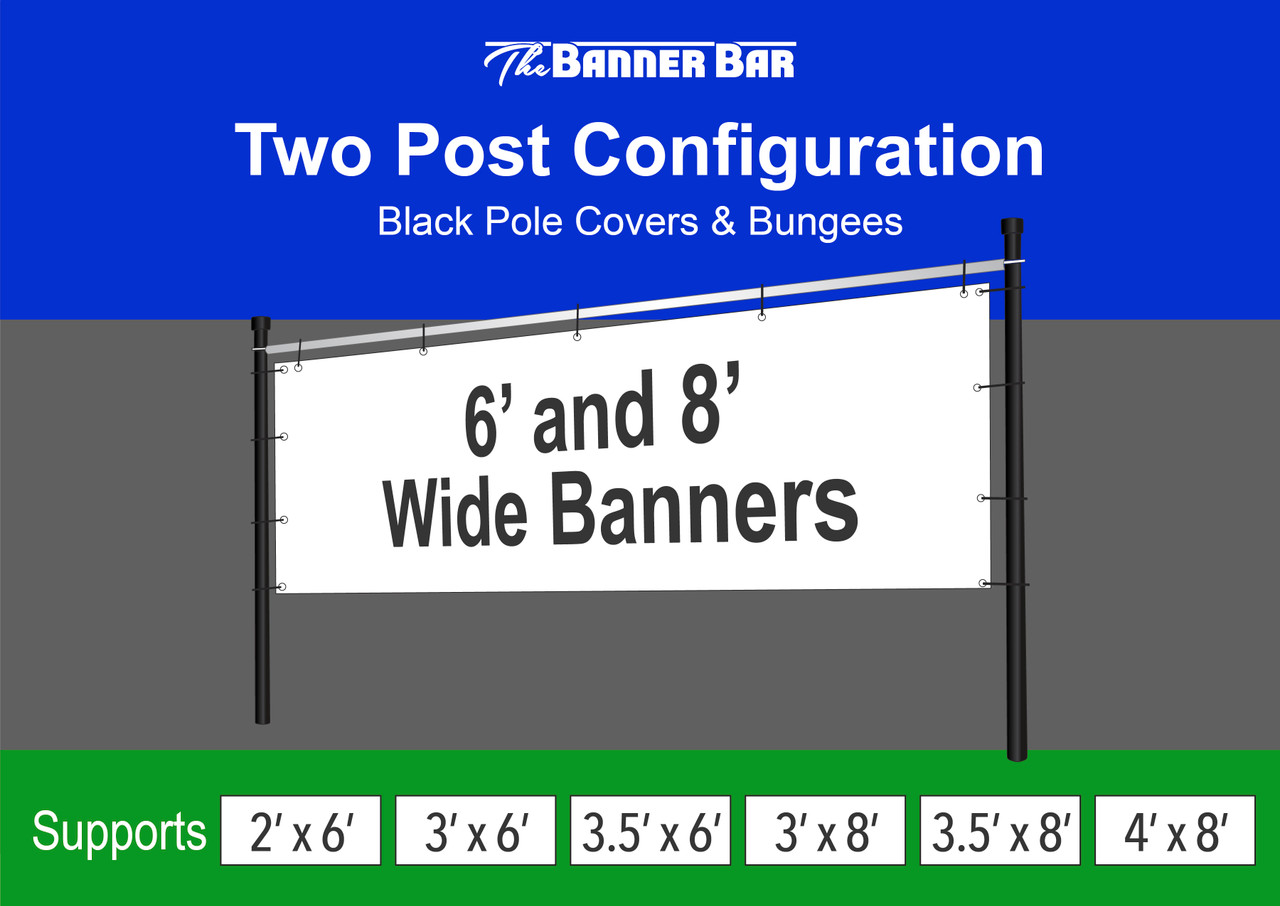 The Banner Bar Outdoor Banner Frame 6 ft - 8 ft wide