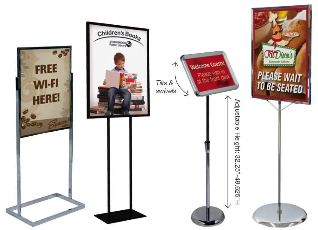 Sign Stands For Indoor And Outdoor Use For Business | Arrowhead Sign ...