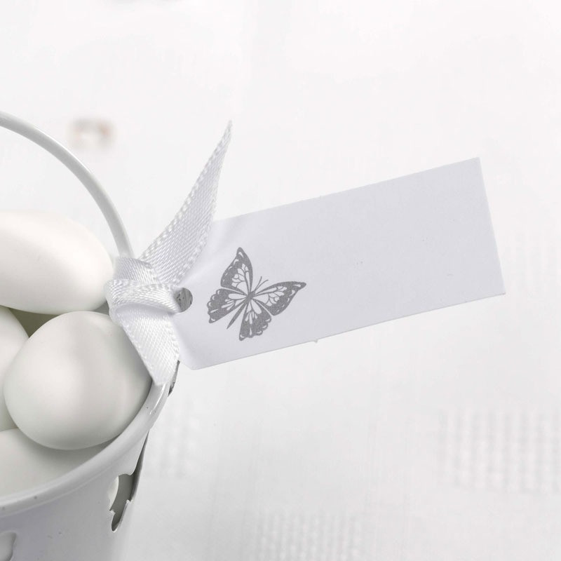 Tag - White Butterfly Favour Tags