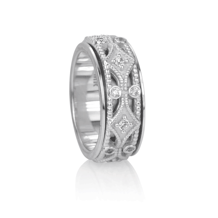 Meditation Spinning Ring Sacred Sterling Silver Israel