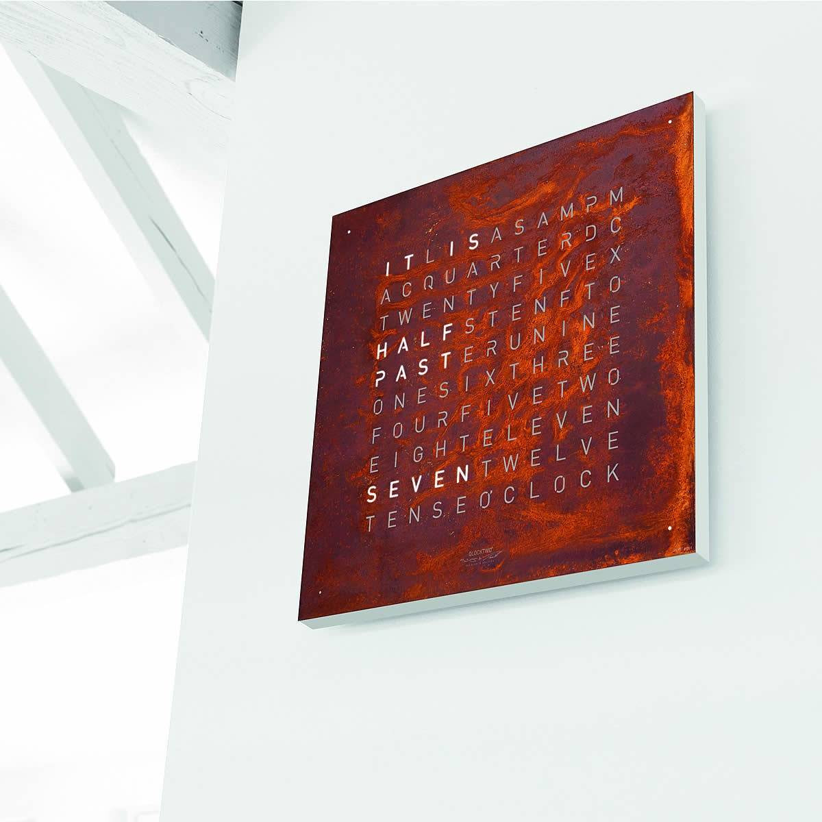 QLOCKTWO - EARTH 45 RUST CREATOR'S EDITION