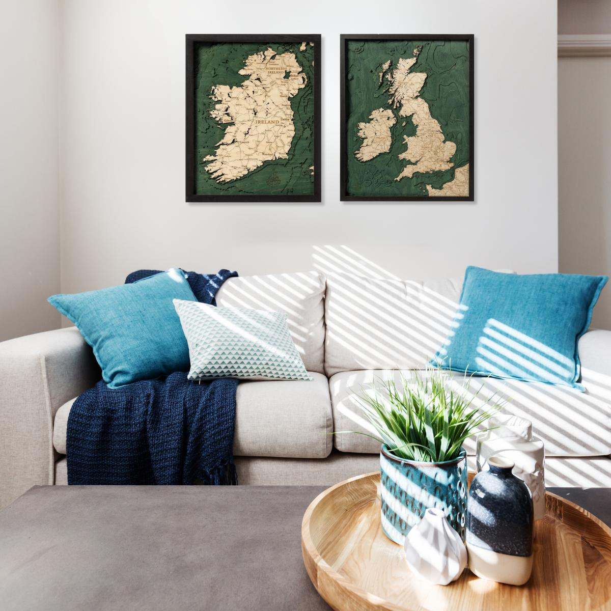 Ireland by 3D Nautical Wood Maps