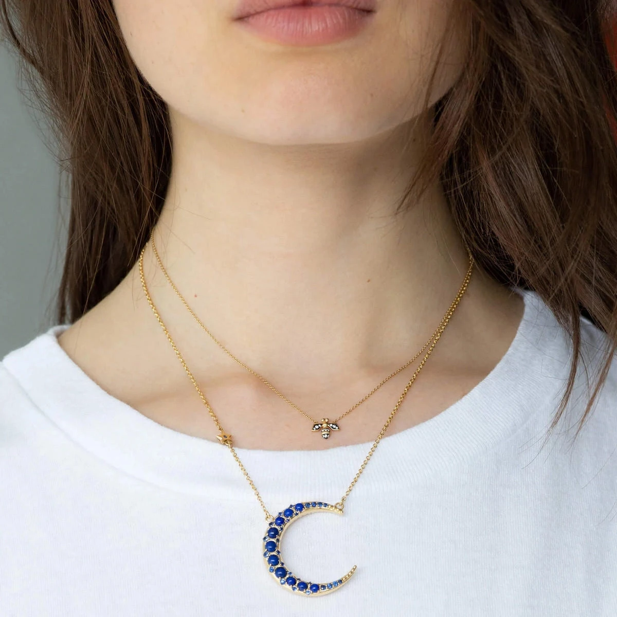 Diamond Critter Bee "Creativity" Gold Necklace Monica Rich Kosann