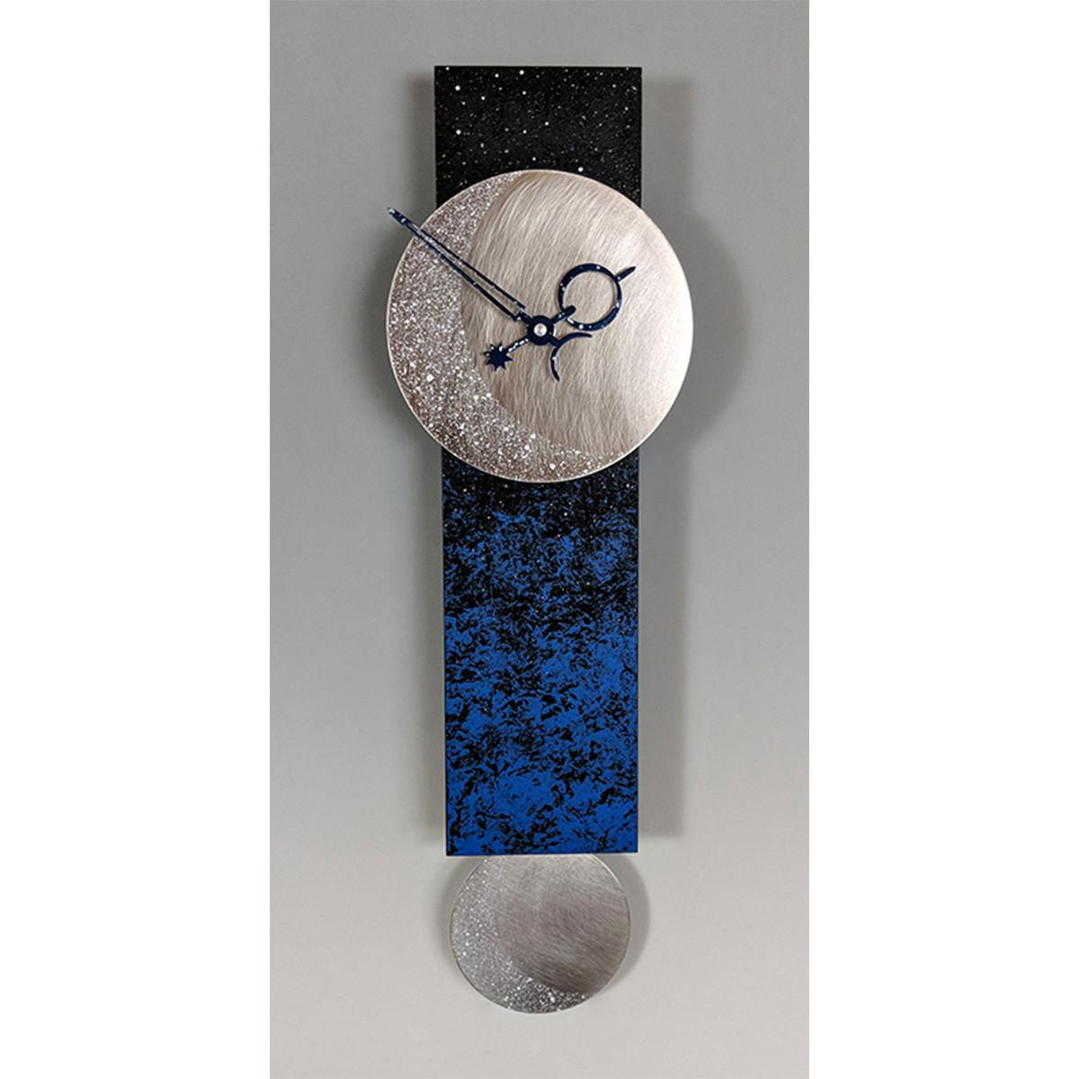 Narrow Moon Pendulum Clock by Leonie Lacouette