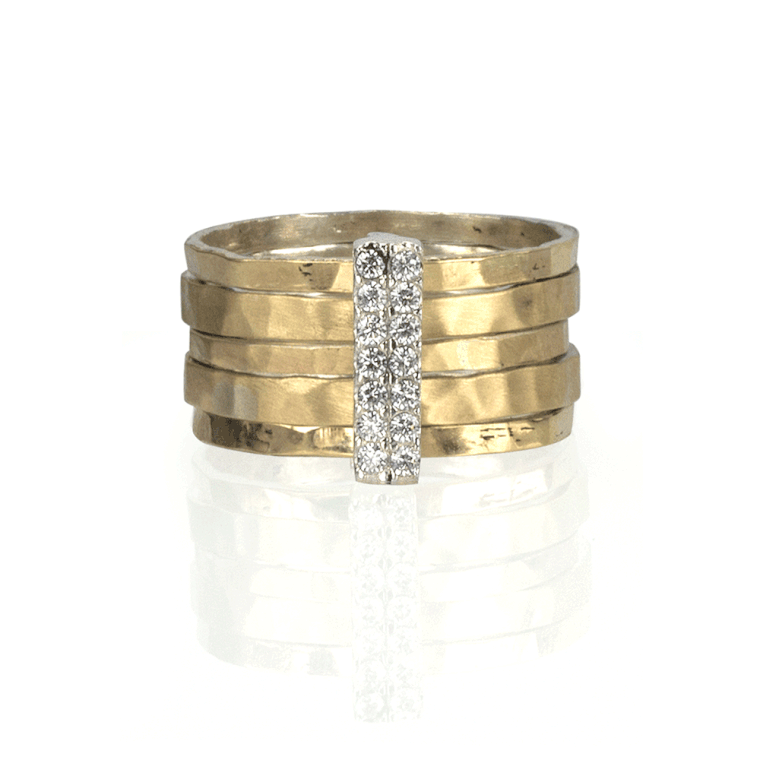 Meditation Spinner Ring Sun 9KT Gold Sterling Silver Israel